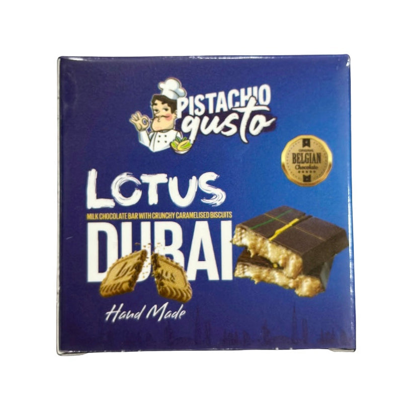 PISTACHIO GUSTO LOTUS DUBAI CHOCOLATE 100g – Redfern Convenience Store